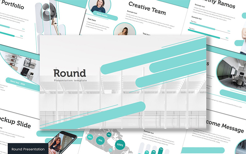 Round Google Slides #90002 - TemplateMonster