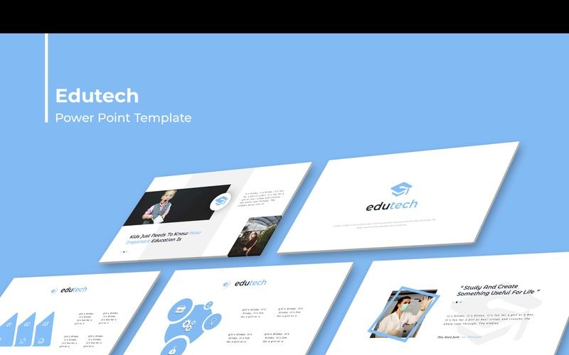 Edutech PowerPoint template #90389 - TemplateMonster