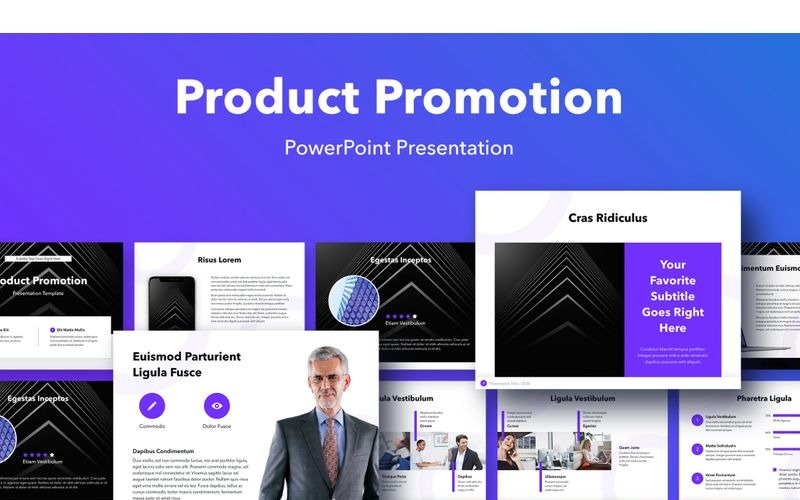 Product Promotion PowerPoint template - TemplateMonster
