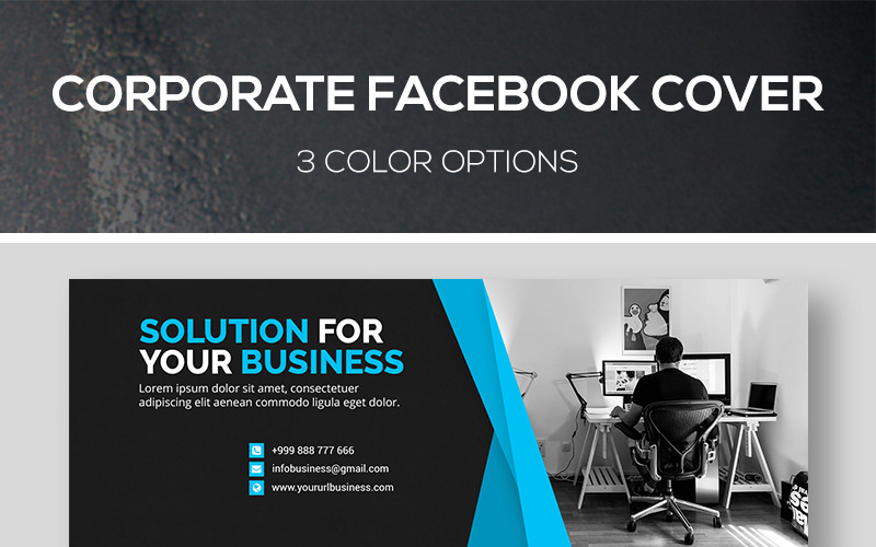 Facebook Cover Corporate Identity Template #90509
