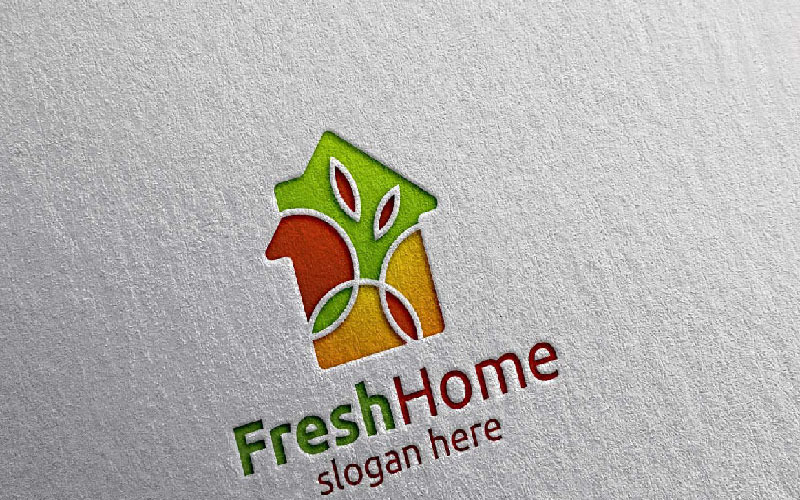 Fresh Home Logo Template #90560 - TemplateMonster