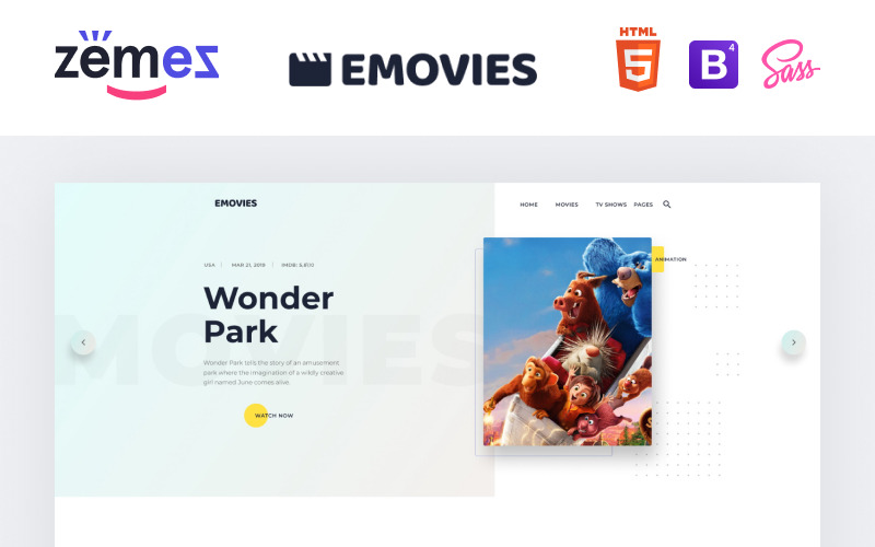 Movie Streaming Website Design - TemplateMonster