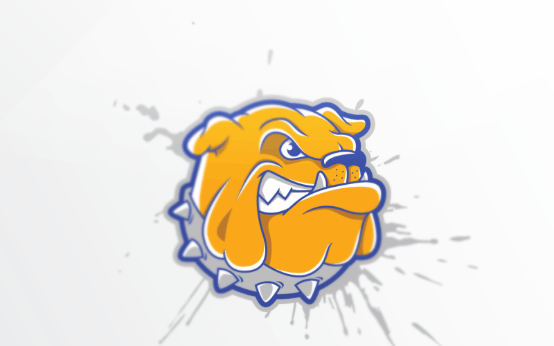 Plantilla de logotipo de Bulldogs Sports - TemplateMonster