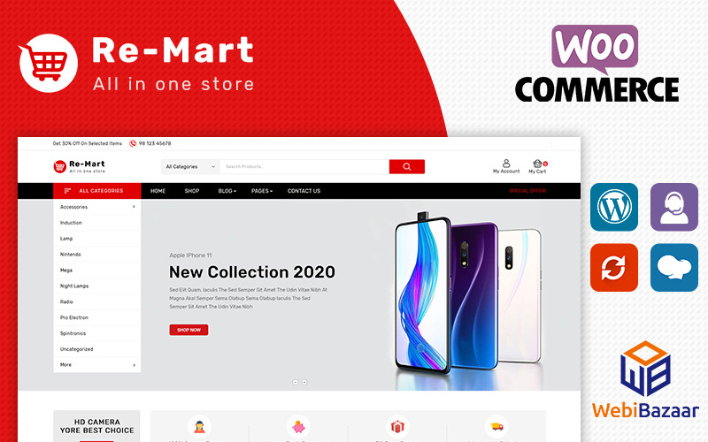 Remart electronics responsive WooCommerce Theme #92355