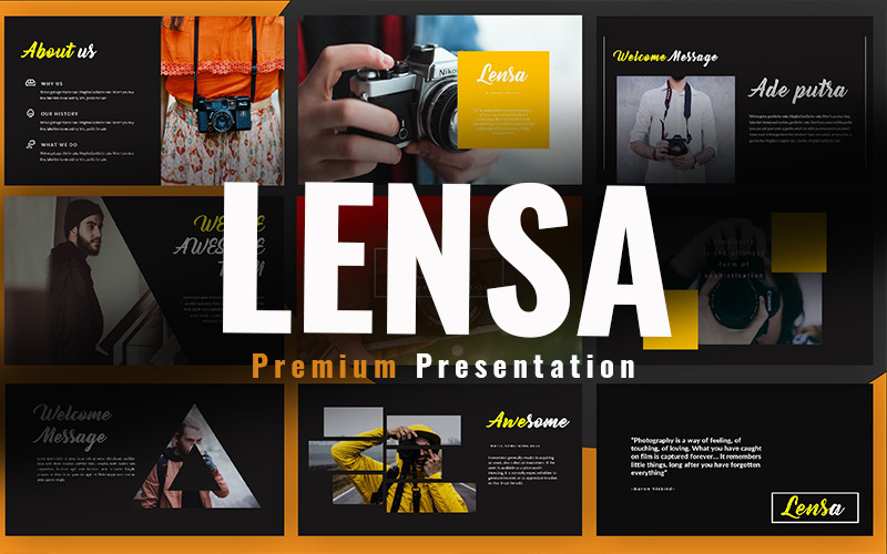 Lensa Creative - Keynote template #92479 - TemplateMonster