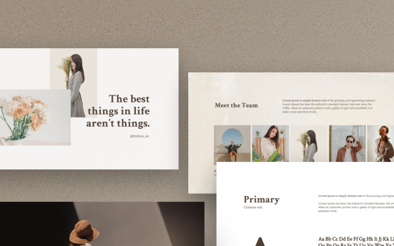 MERYLIN - Brand Guidlines PowerPoint template