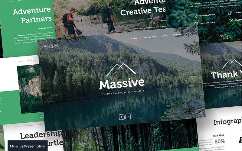 Massive PowerPoint template #92564 - TemplateMonster