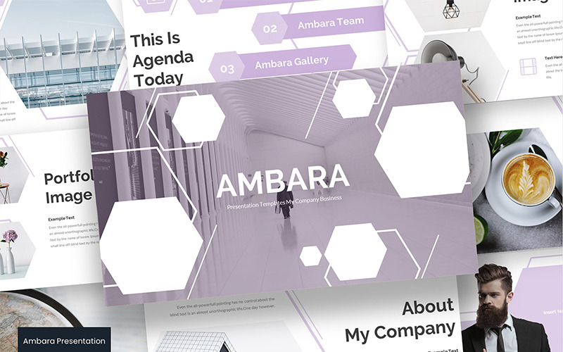 Ambara PowerPoint template #94242 - TemplateMonster
