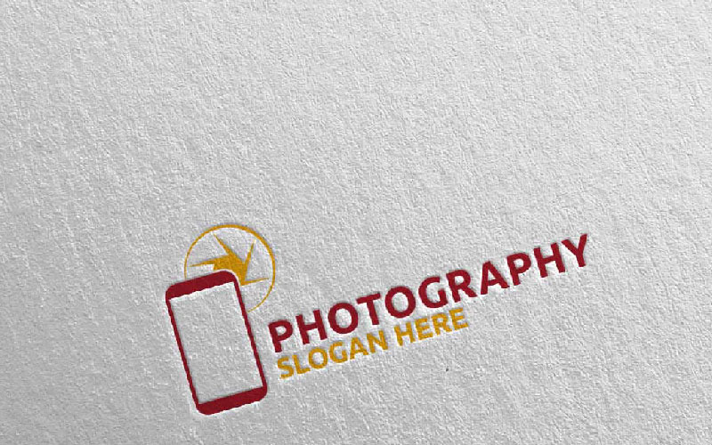 Mobile Camera Photography 70 Logo Template - TemplateMonster