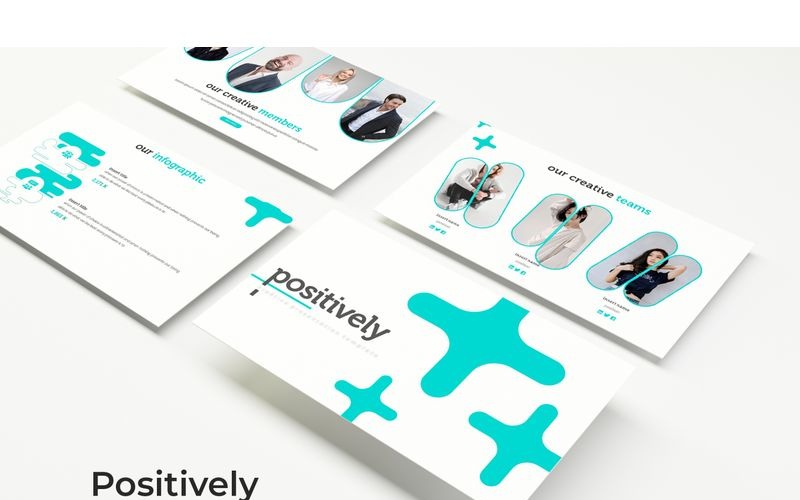 Positively PowerPoint template #95047 - TemplateMonster