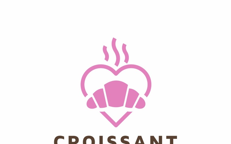 Modèle de logo de croissant #95184 - TemplateMonster