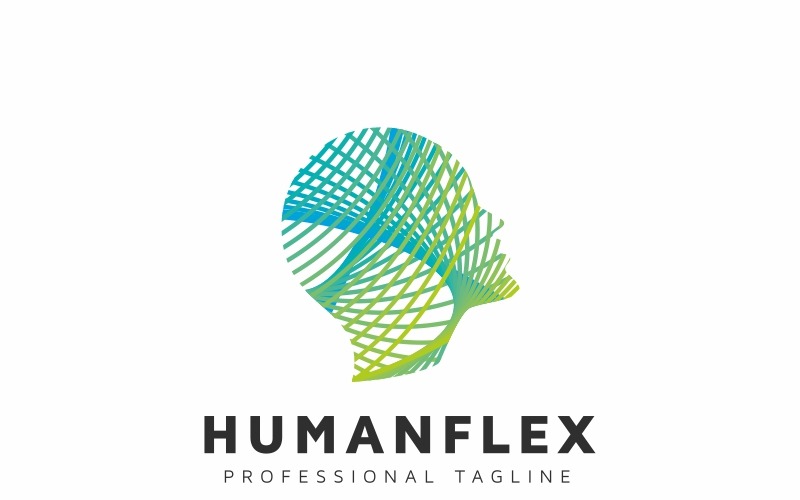 Virtual Human Logo Template #95194 - TemplateMonster