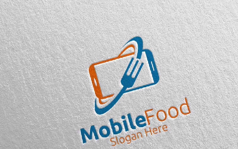 Mobile Food for Restaurant or Cafe 35 Logo Template