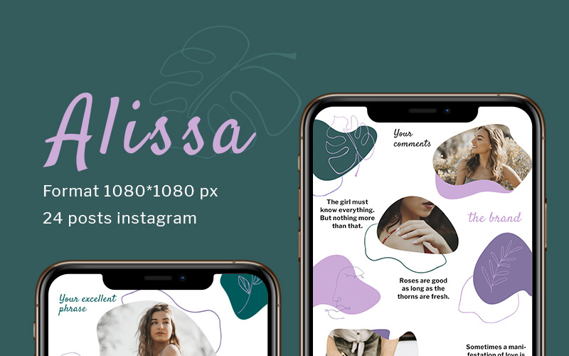 Alissa_Instagram Template for Social Media - TemplateMonster