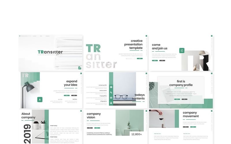 Modèle PowerPoint de transitaire #95969 - TemplateMonster