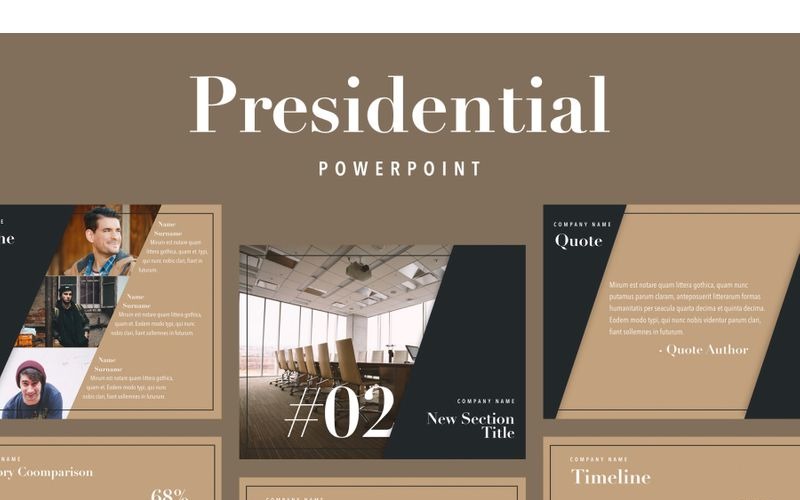 Presidential PowerPoint template #96695 - TemplateMonster