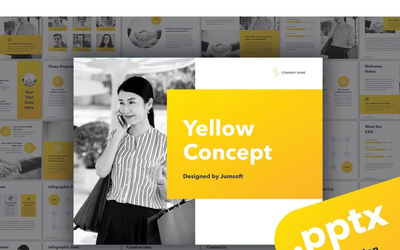 Yellow Concept PowerPoint template #96728 - TemplateMonster Yellow Concept PowerPoint template #96728 - TemplateMonster