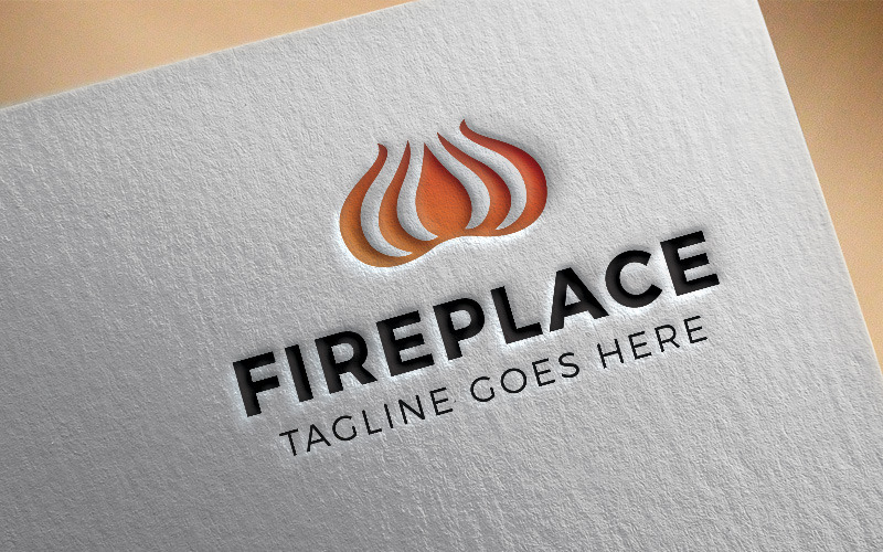 Fireplace Logo Template #96886 - TemplateMonster