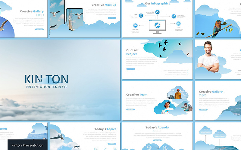 Kinton PowerPoint template #97475 - TemplateMonster