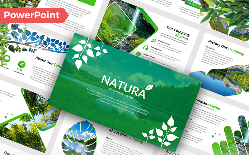 Natura PowerPoint Template Tema PowerPoint №97572