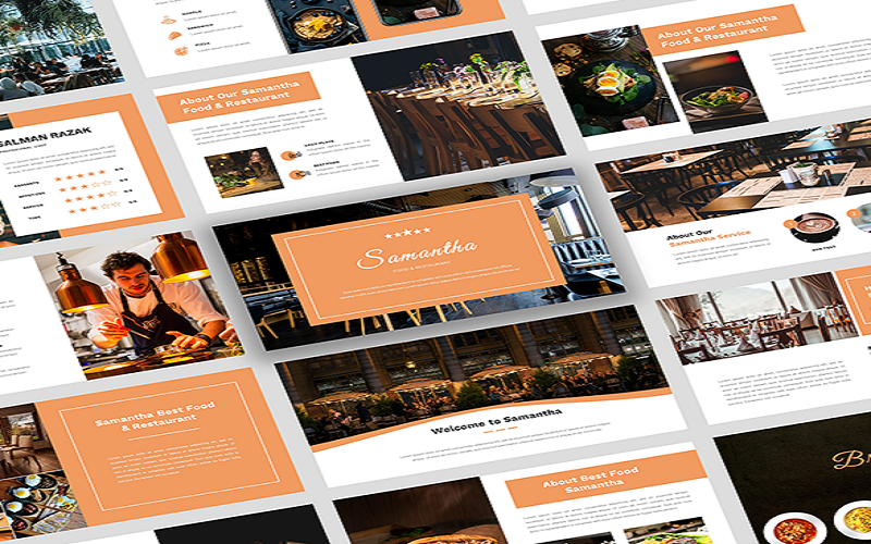 Samantha - Food & Restaurant Google Slides