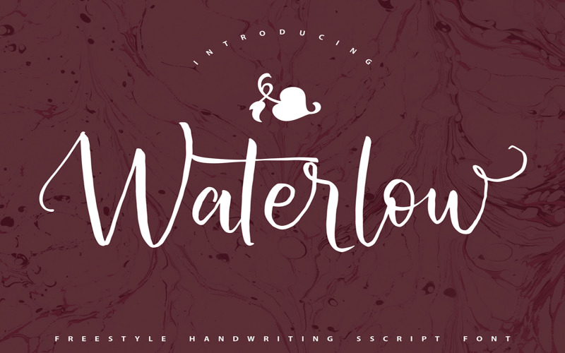 Waterlow | Handwriting Cursive Font #97762 - TemplateMonster