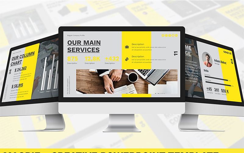 Magpie Creative Powerpoint Template Templatemonster