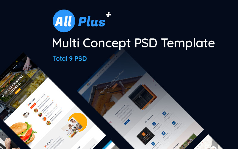 Plantilla PSD All Plus - Multi Concept - TemplateMonster