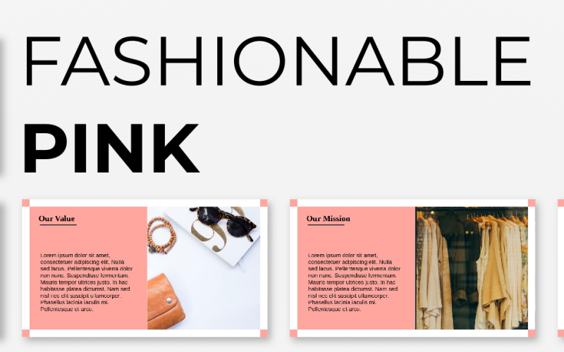 Model Portfolio PowerPoint Templates - PPT & PPTX Themes for Fashion ...