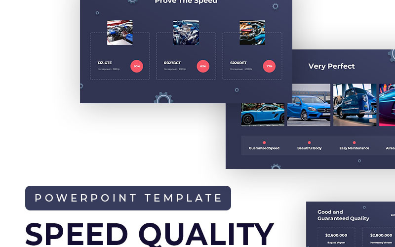 Speed Quality Presentation PowerPoint template