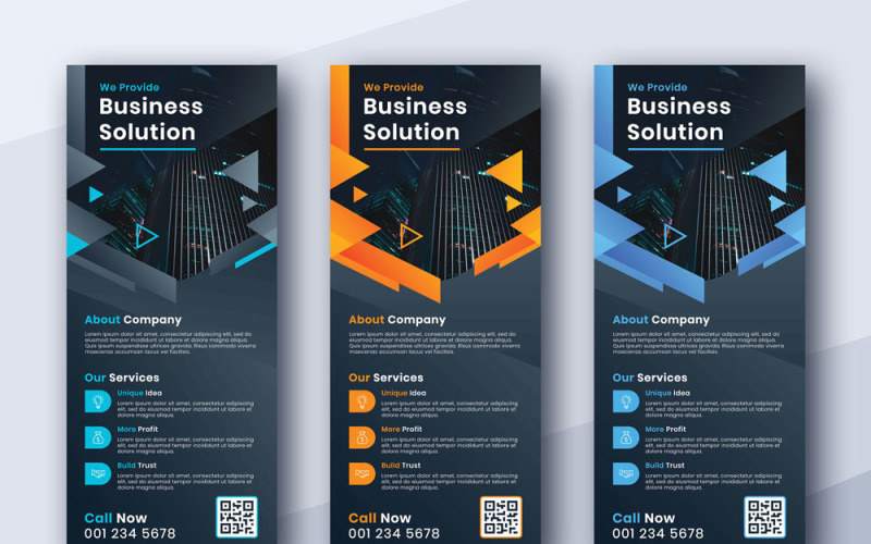 Business Solution Roll-Up Banner - Corporate Identity Template