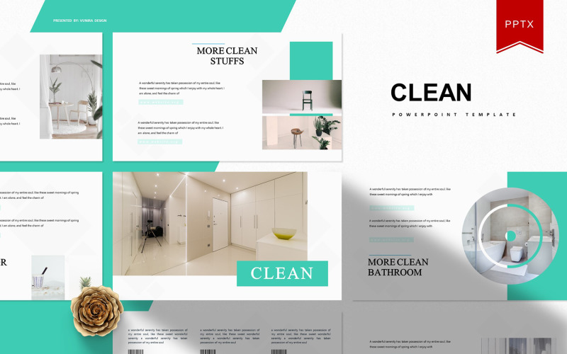Clean | PowerPoint template #98835 - TemplateMonster