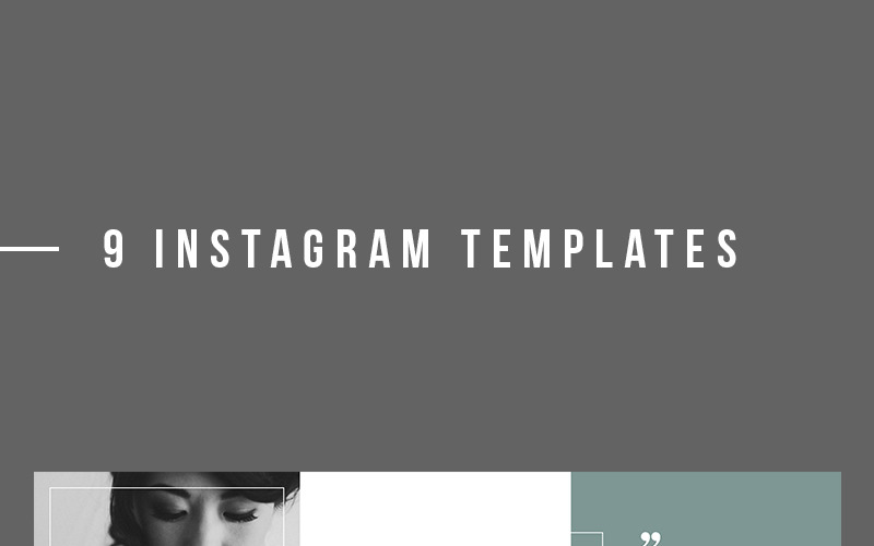 Modern Instagram Template Design for Social Media