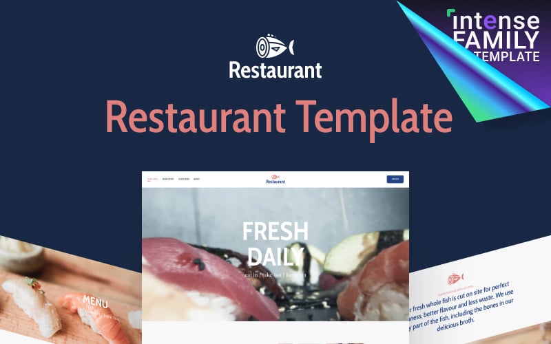Seafood Restaurant Responsive Website Template