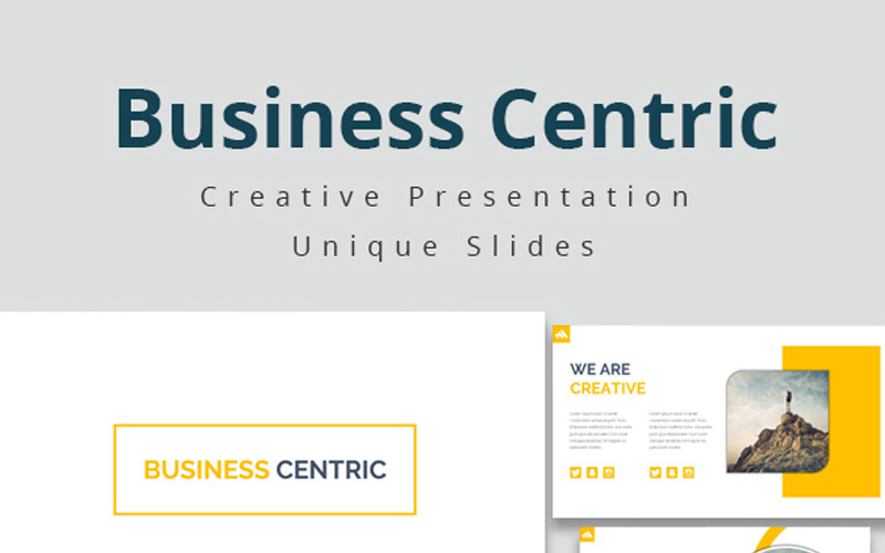 Business Centric PowerPoint template - TemplateMonster