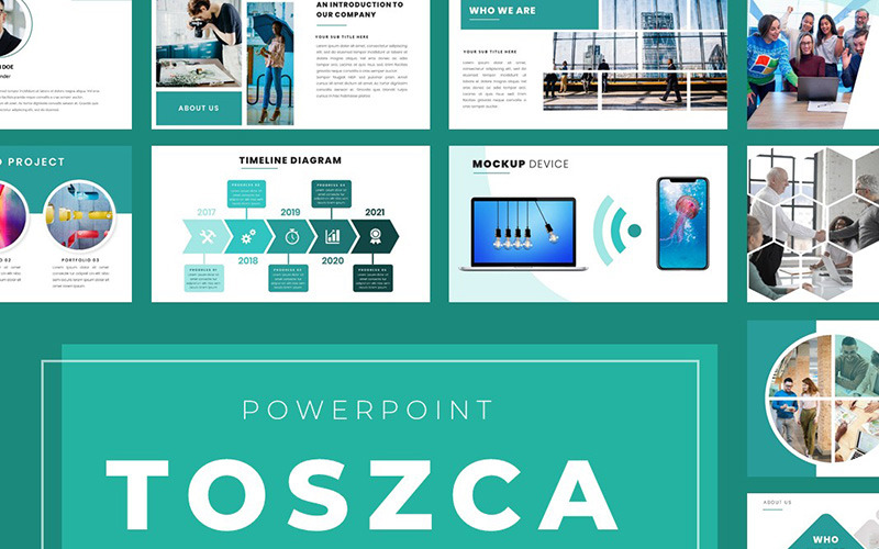 Toszca PowerPoint template #99368 - TemplateMonster