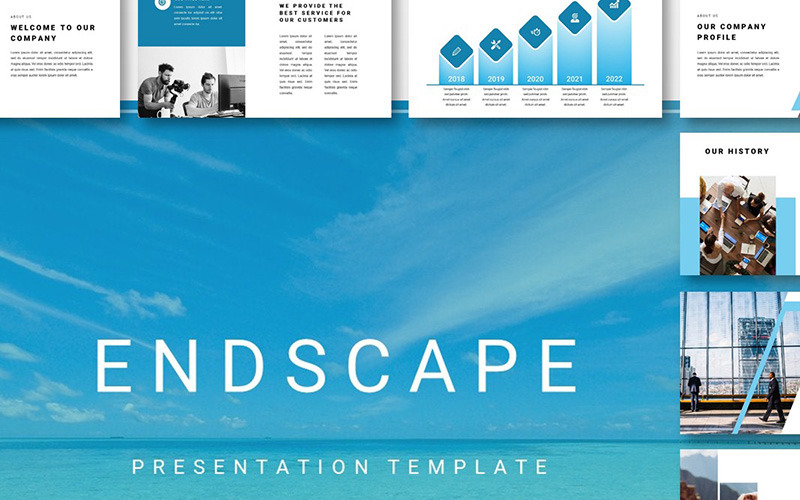 Endscape - PowerPoint template #99792 - TemplateMonster