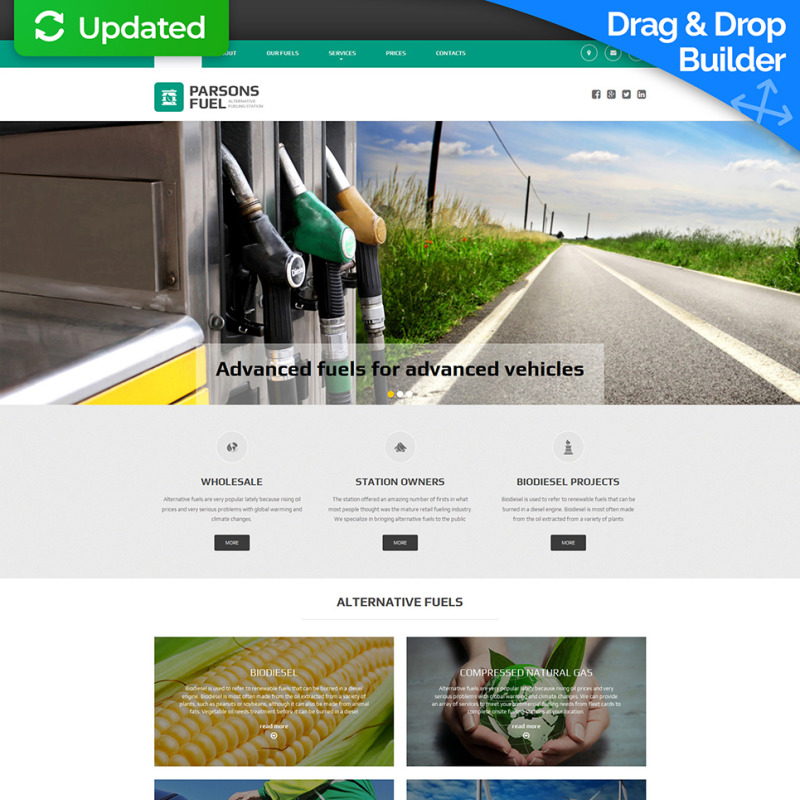 Modern Website for Gas Providers | MotoCMS
