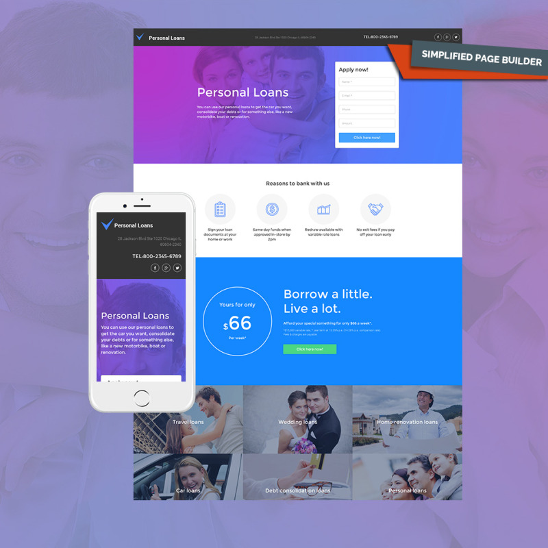 Loan Company Website Design | MotoCMS