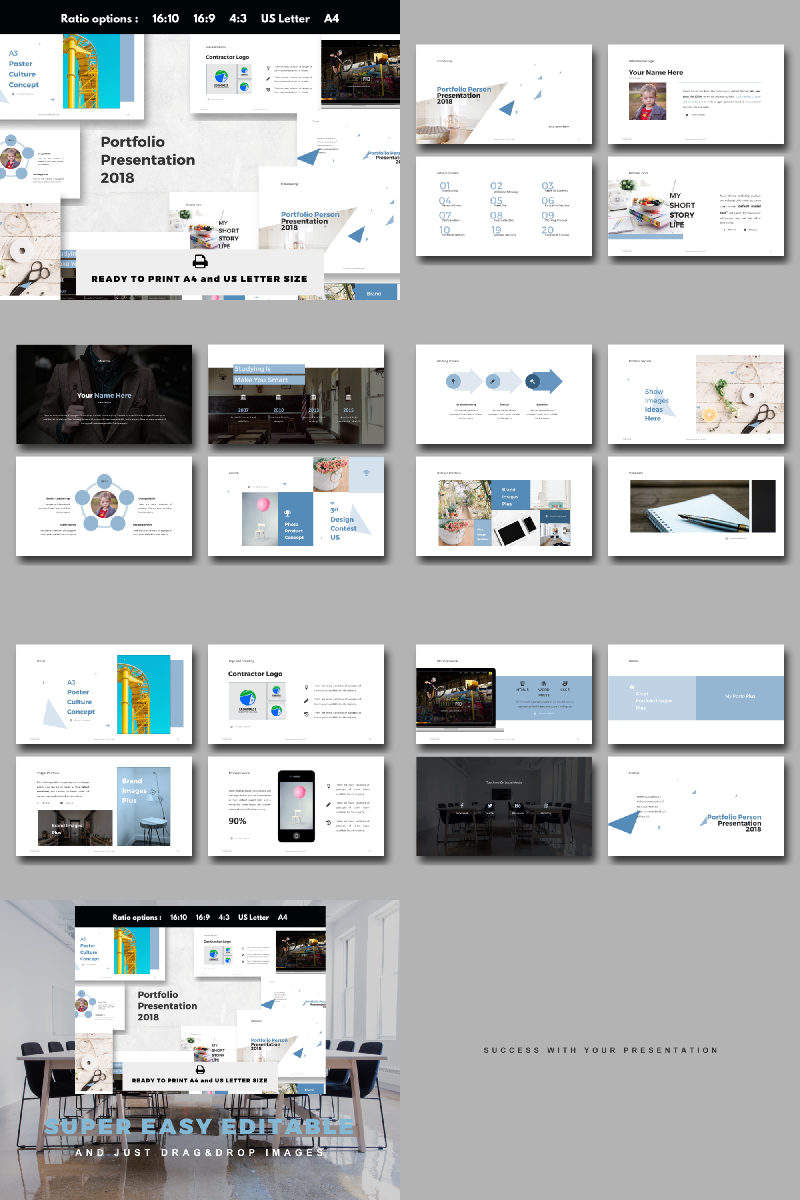 Brand Manual Presentation PowerPoint Template #80263