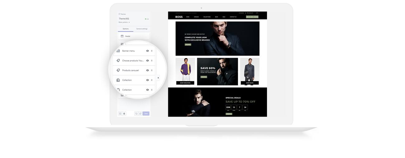 BOSS - Apparel eCommerce Modern Shopify Theme #80622