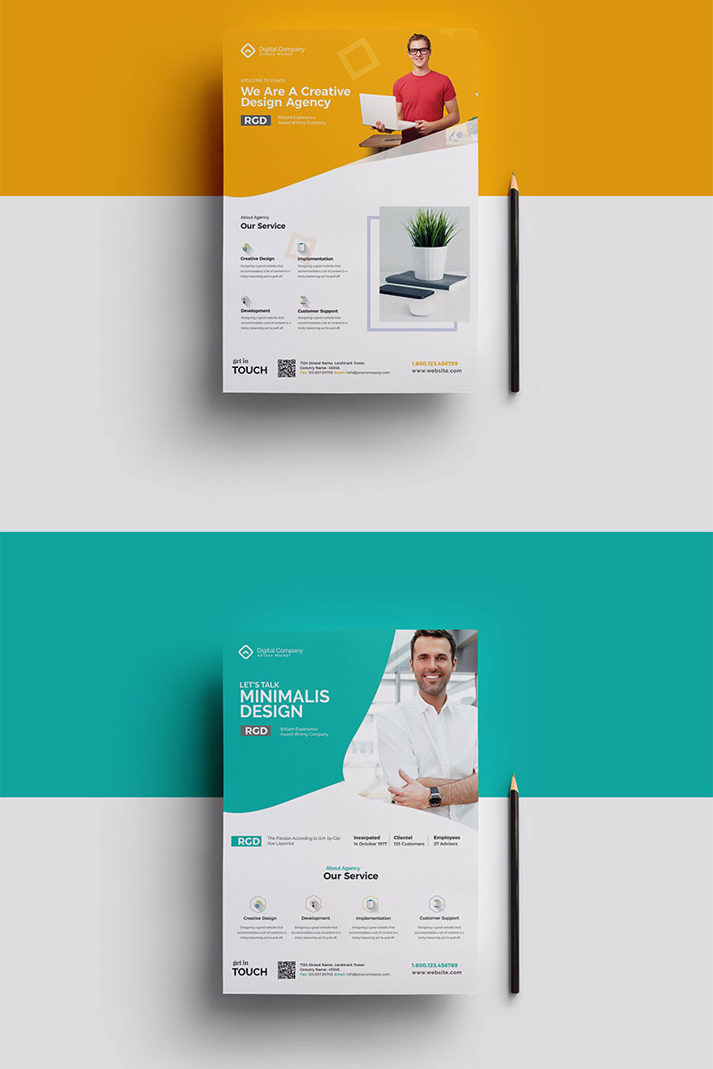 Corporate Service Business Corporate Identity Template #80606