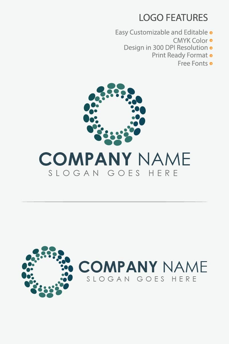 Multi Color Circle Logo Template #80719