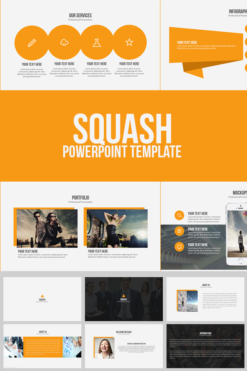 Squash PowerPoint Template #80913