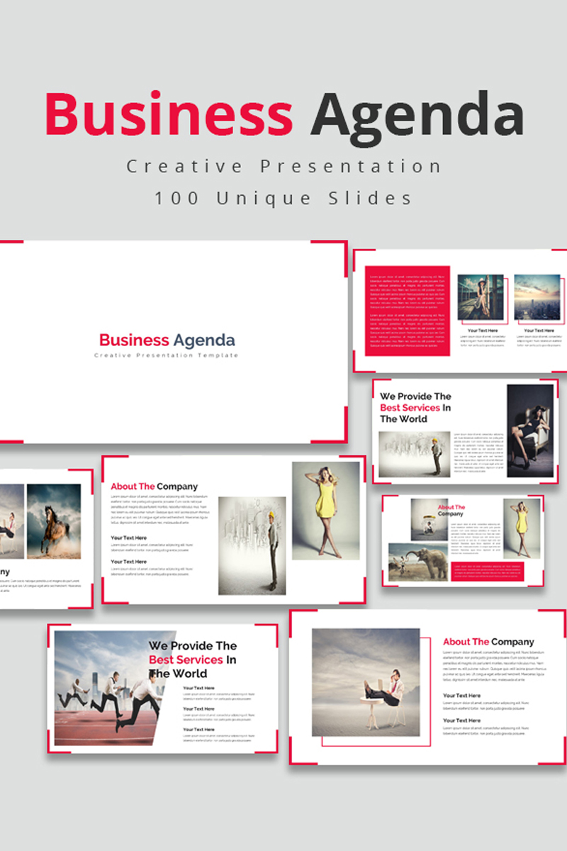 Business Agenda PowerPoint Template #81165