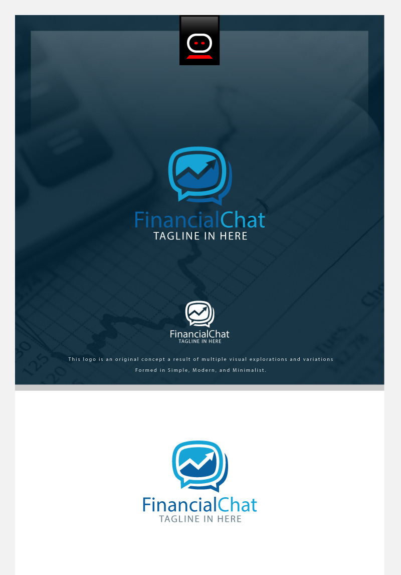 Financial Chat Logo Template #81390
