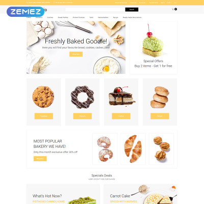Bakery Templates | TemplateMonster