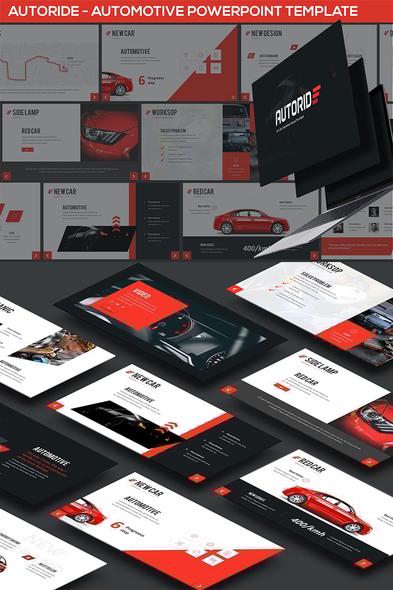 Autoride - Automotive Presentation PowerPoint Template #81834