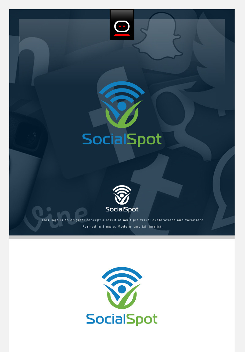 Social Spot Logo Template #81809