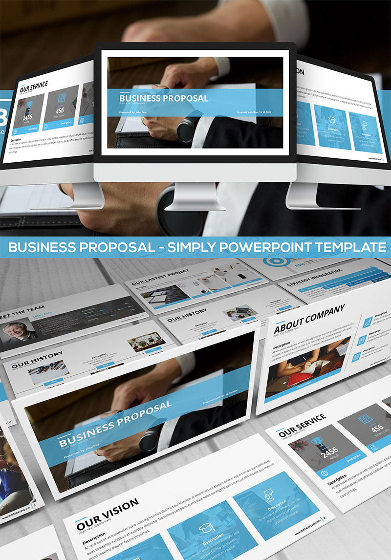 Simply Business Proposal PowerPoint Template #81911